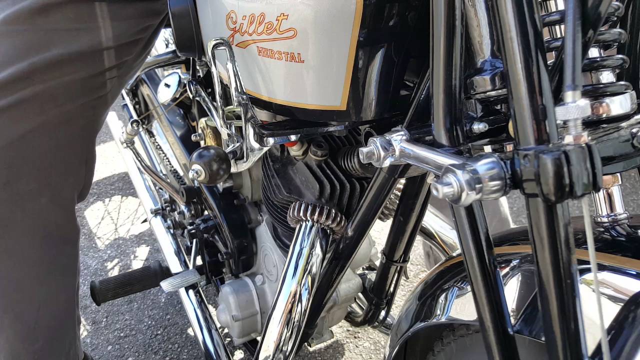 Gillet Herstal 350 super sport culbutée 1933 - YouTube