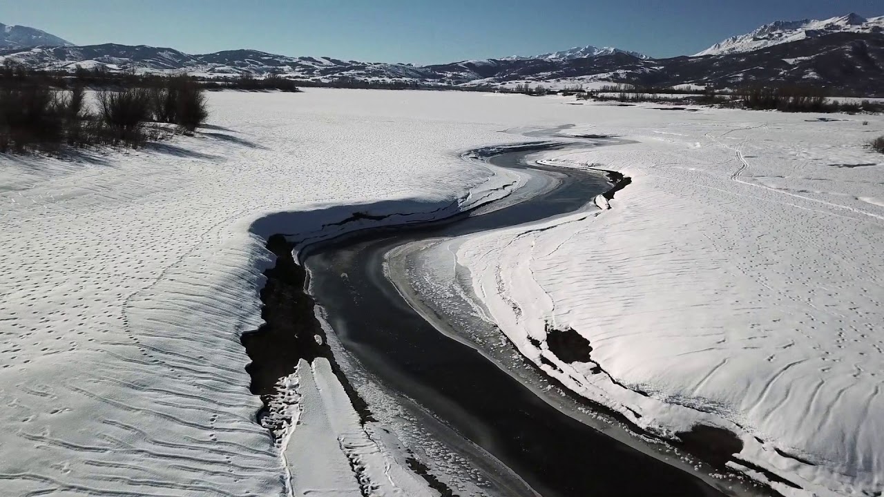 Snow melt patterns - YouTube