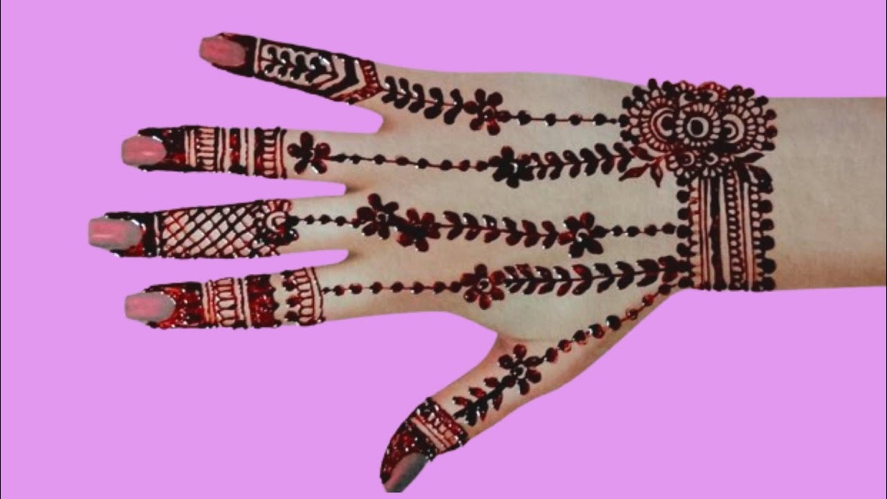 New Easy Backhand Design || Simple Mehandi Design || Prishutheartist ...