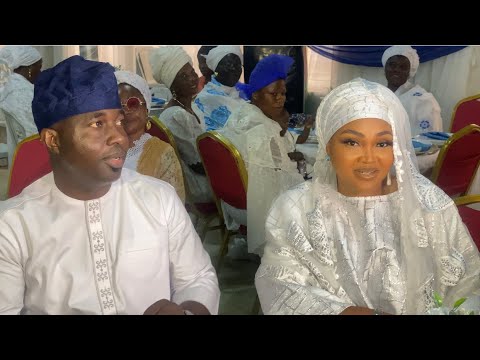 ARRIVAL OF ALHAJA MINNA MERCY AIGBE-ADEOTI AT ALHAJI KAZEEM ADEOTI ...