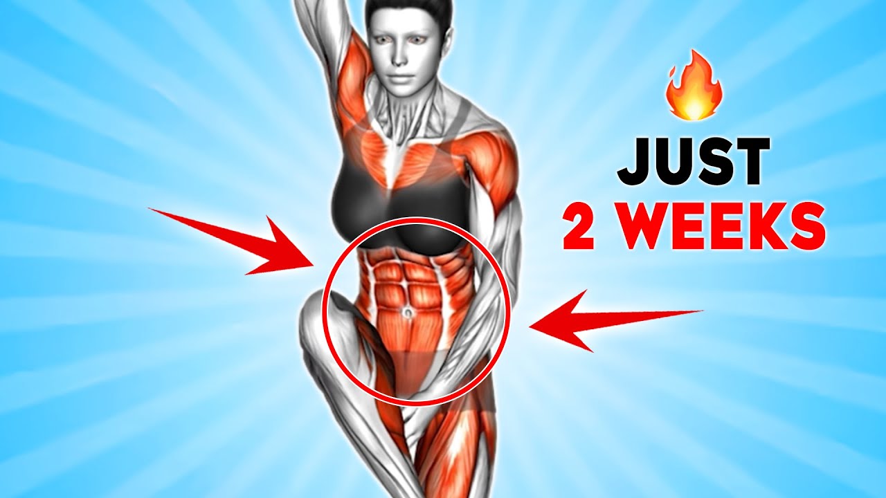 🔥 2-Week Standing Workout Flatten Belly & Tiny Waist (No Equipment ...