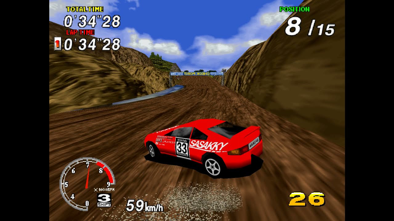 Sega Rally Championship Pro Driving - Arcade Gameplay - YouTube