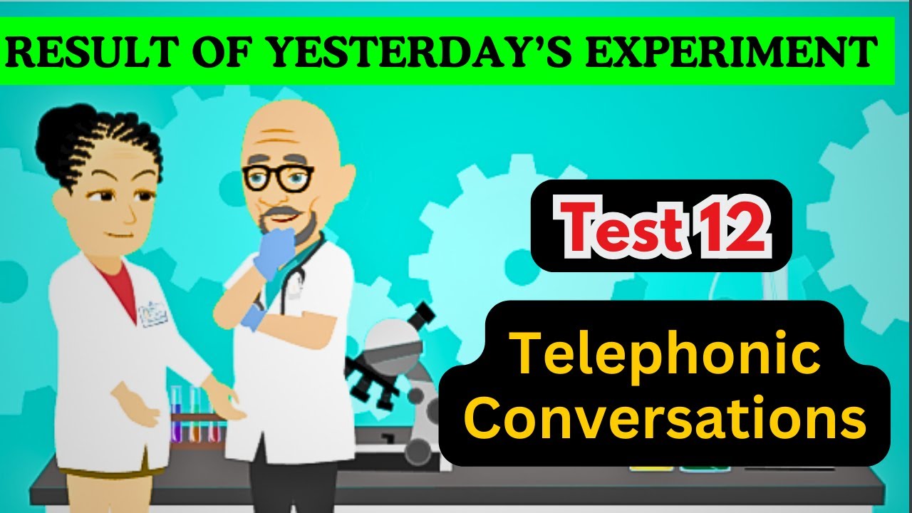 Telephonic conversation b/w scientist | English speaking practice # ...