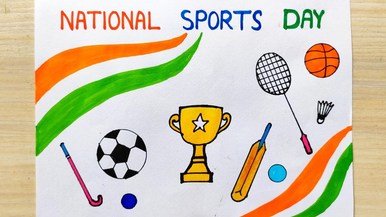 National Sports Day Drawing Easy Poster On National Sports Day national-sports-day-drawing-easy-poster-on-national-sports-day