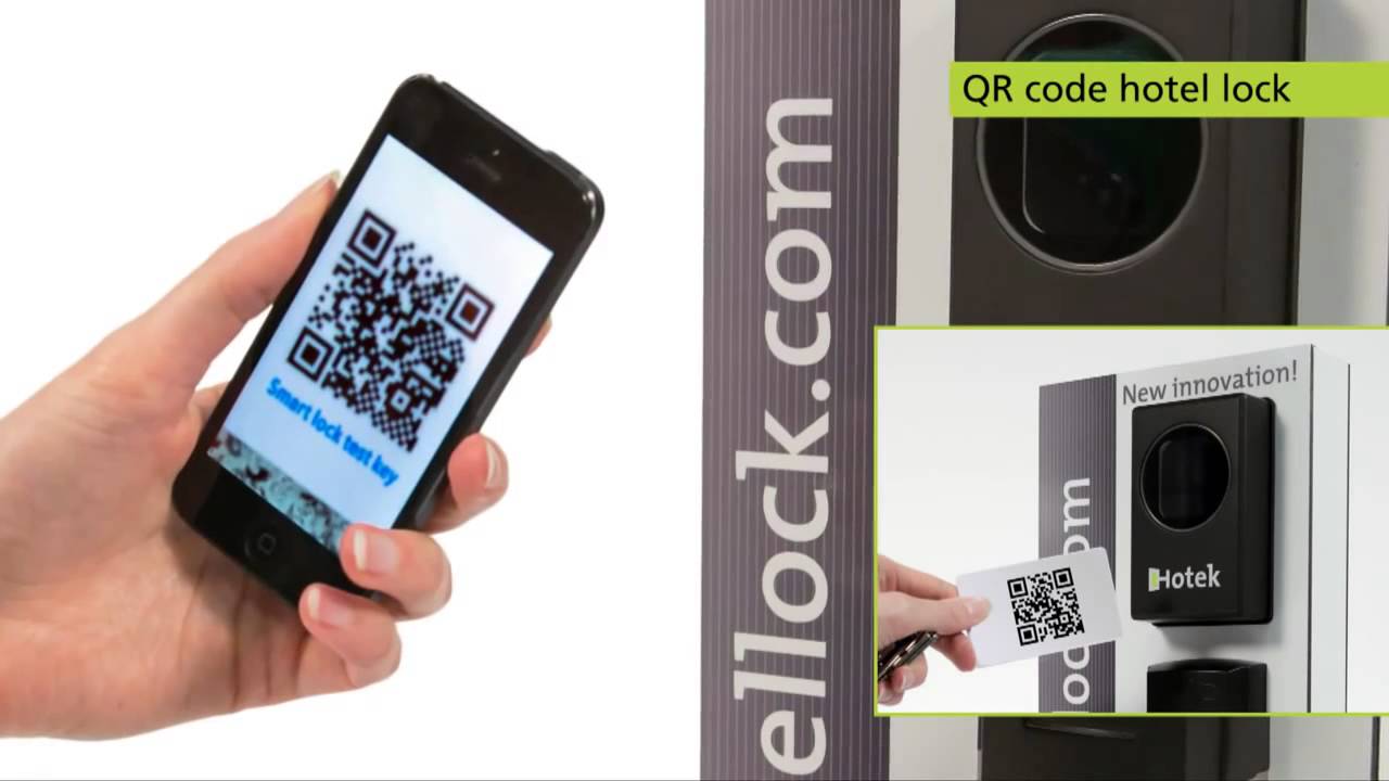 QR code hotel lock by HOTEK - YouTube