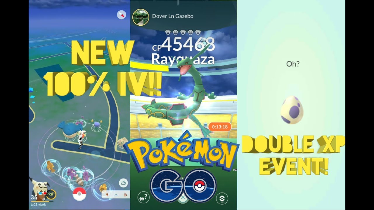 2 NEW 100 PERCENT PERFECT POKEMON! 10K HATCH! 4 TIMES XP RAYQUAZA! NAME ...