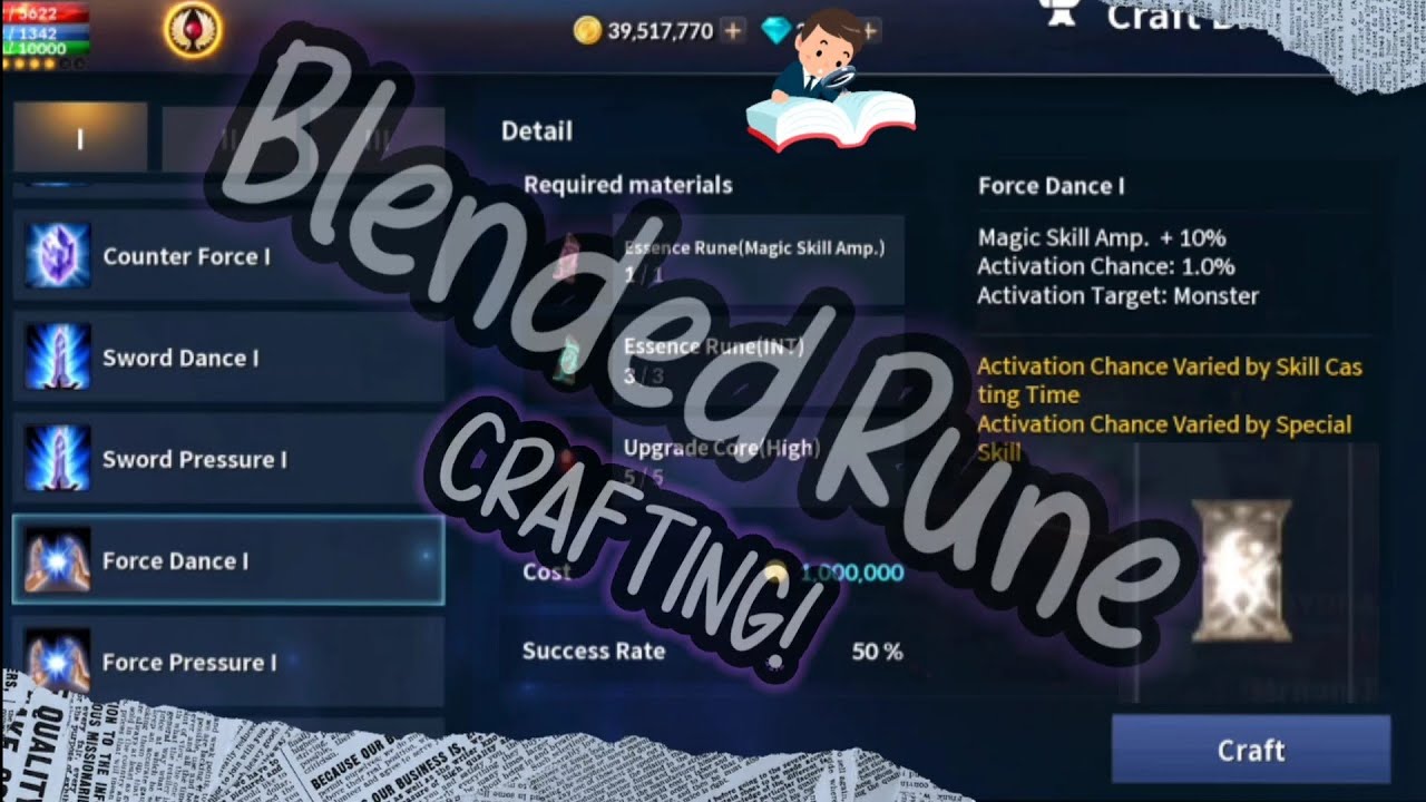 Cabal M | Crafting Blended Rune - YouTube