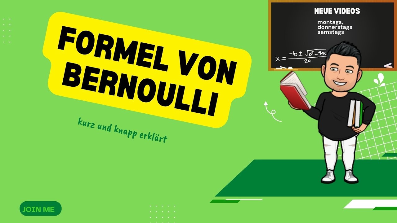 Formel von Bernoulli mit Beispielen einfach und kurz erklärt! - YouTube