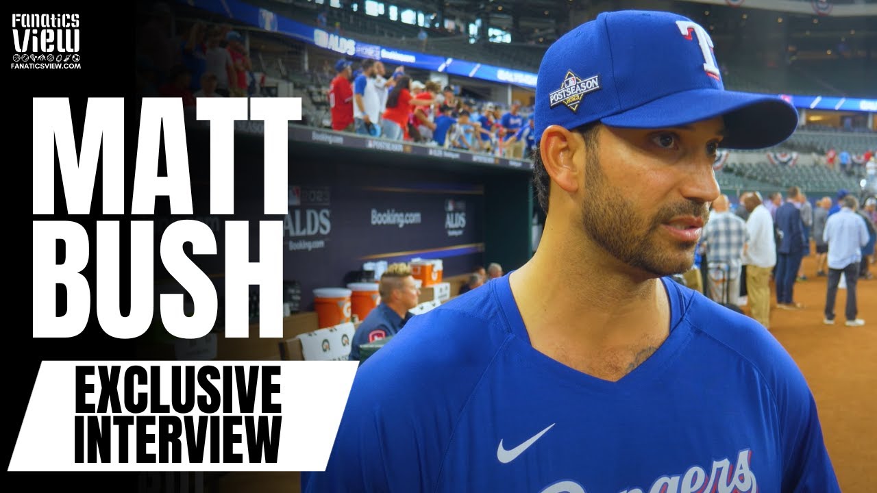 Matt Bush talks Rejoining Texas Rangers, Texas World Series Chances ...