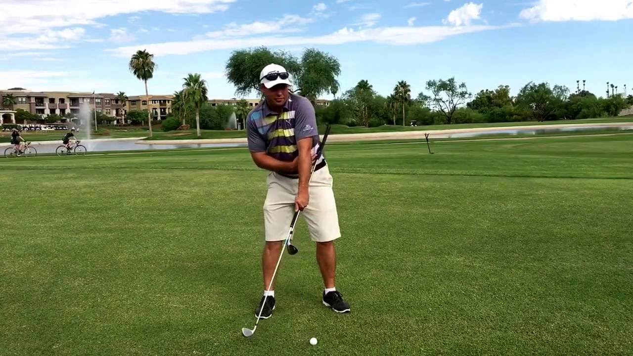 Golf lesson: How to get the hands into proper impact position. - YouTube