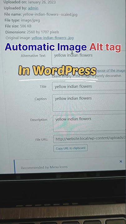 Automatic adding alt text to image in WordPress #shorts #wordpress #shortsfeed #short # ...