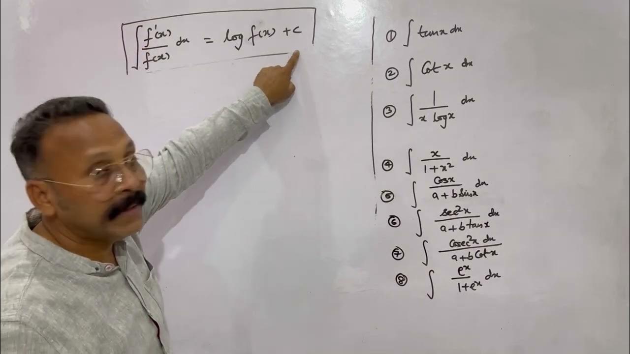 Class 12 - logarithmic integration by substitution method - YouTube