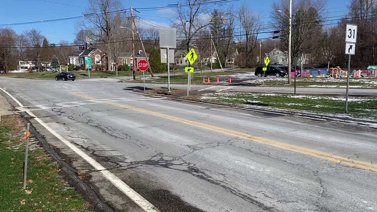 Mid block crossing - YouTube