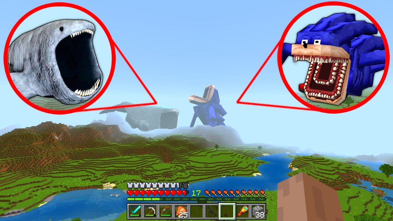 Shin Sonic vs The Bloop in Minecraft - YouTube