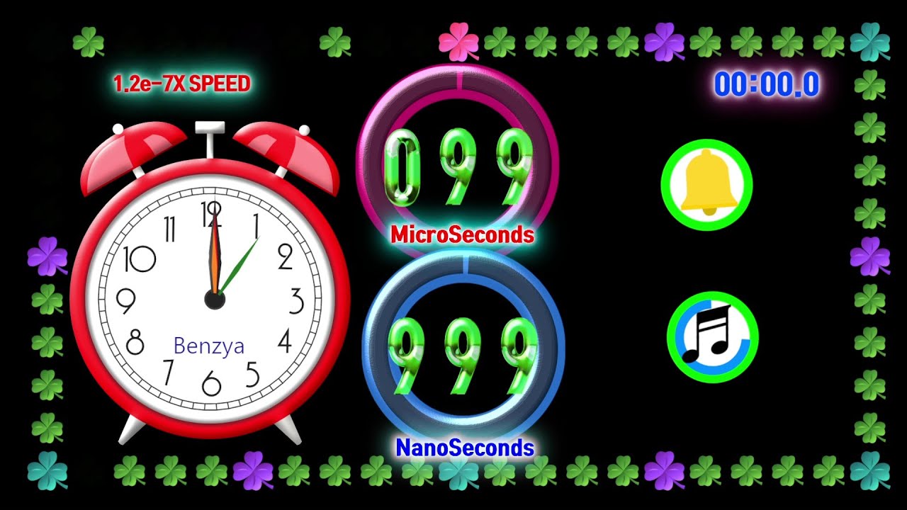 99 Microseconds And 999 Nanoseconds With A Speed Of x0.00000012 timer ...