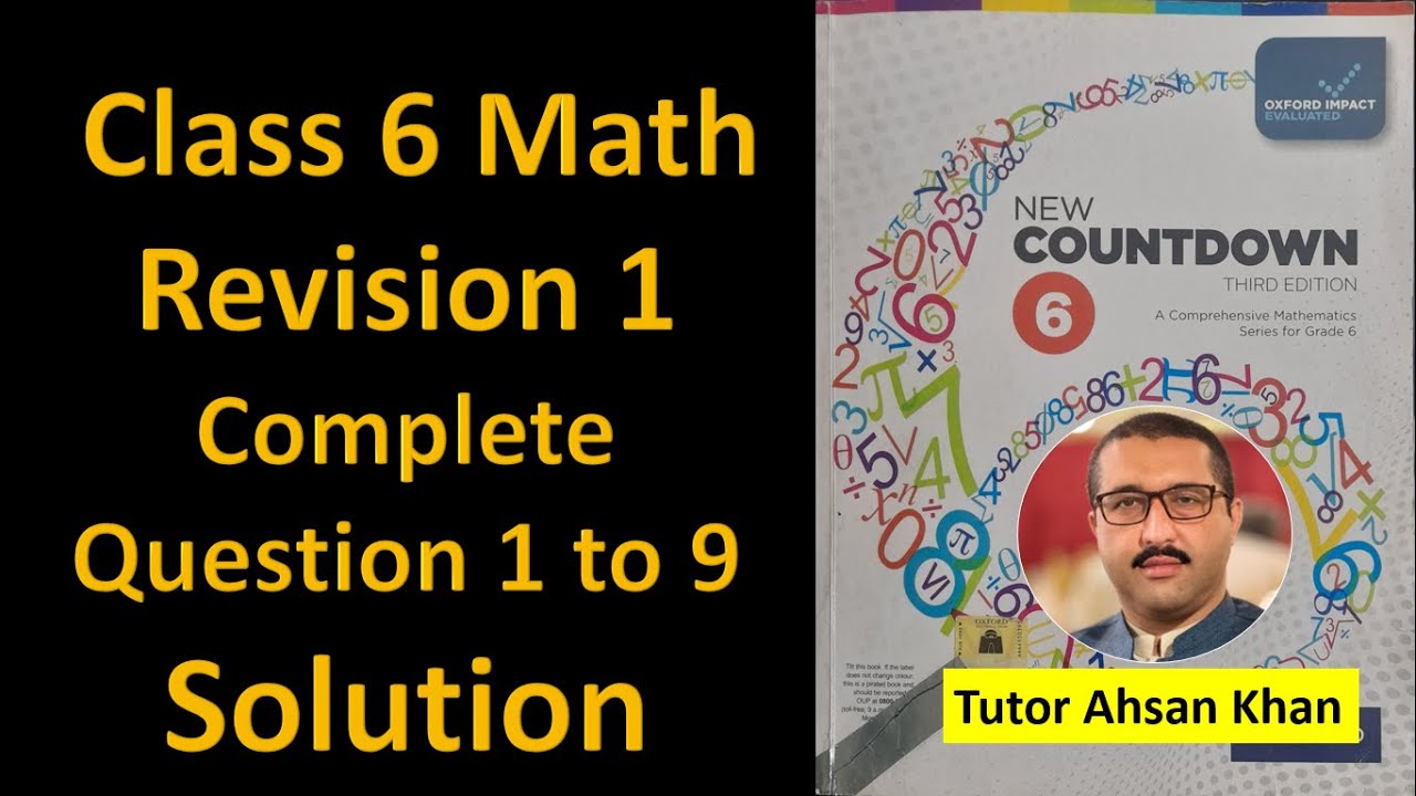 Class 6 Math Revision 1 | New Countdown 6 Revision 1 Third Edition By ...