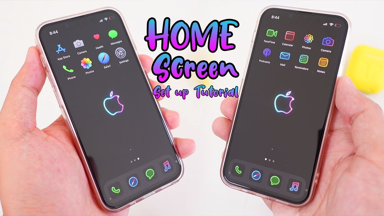 Home Screen Set Up Tutorial - iOS 15 iPhone - YouTube