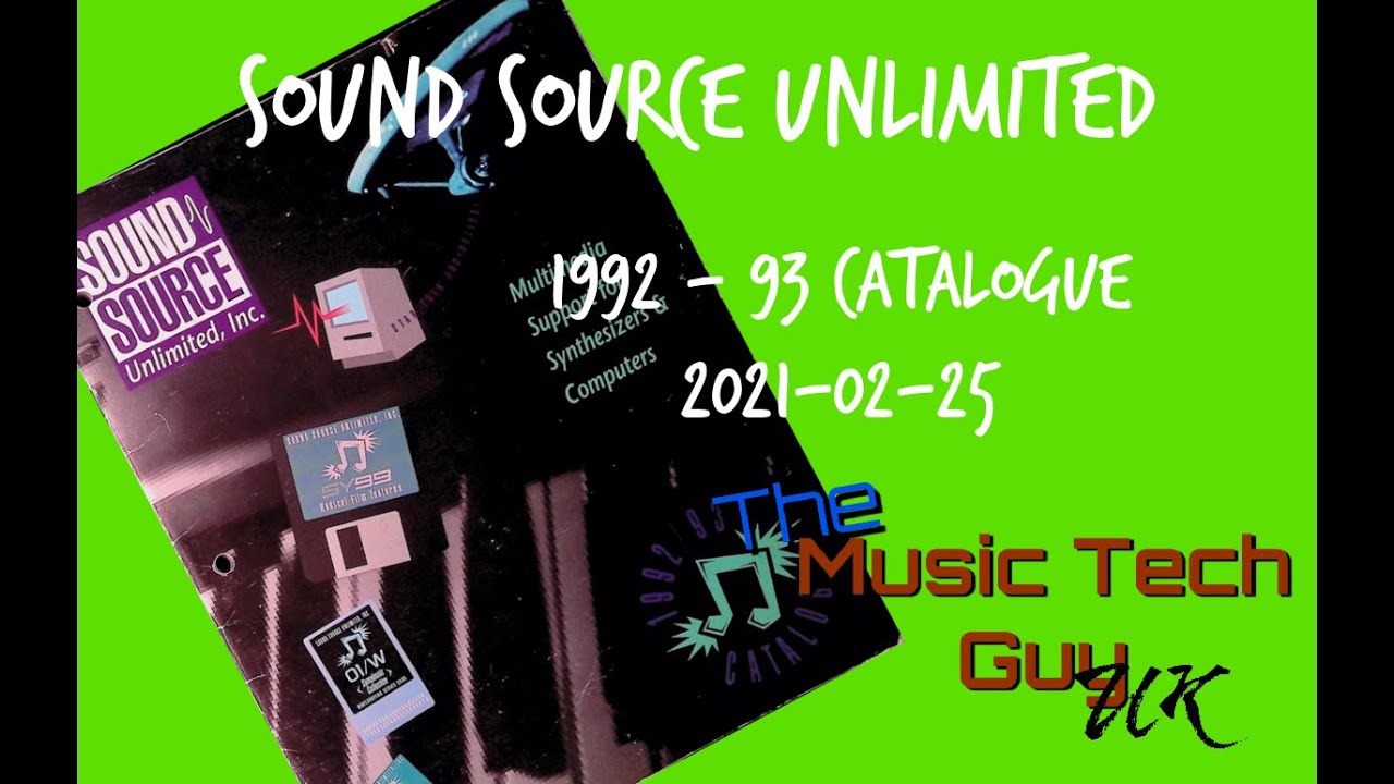 Sound Source Unlimited 1992-93 Catalogue - YouTube