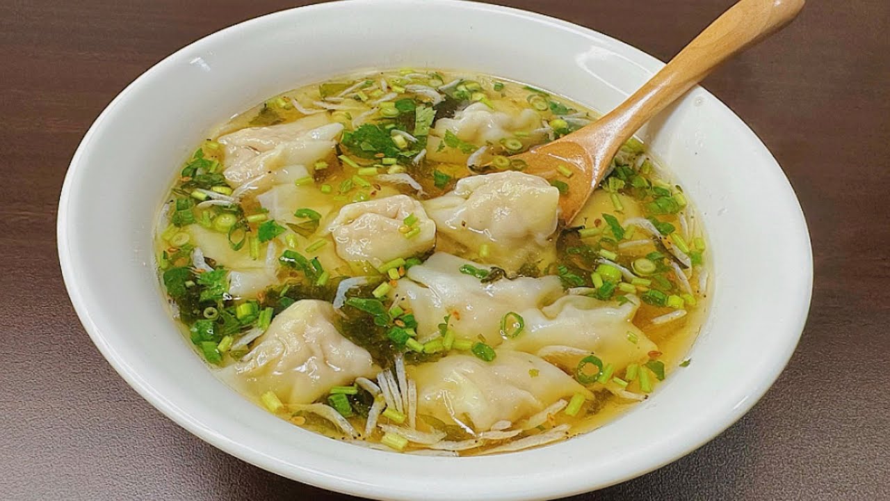 How to Make Super Delicious Wonton - Cooking Perfect Wonton in 1 Minute ...