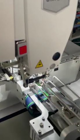 UN-A200P-U Full automatic elastic joining machine with auto feeding, ultrasonic cutting - YouTube