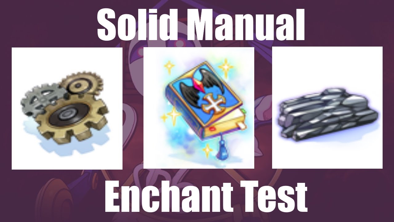 IRO Solid manual enchant test no grade, no upgrade - YouTube