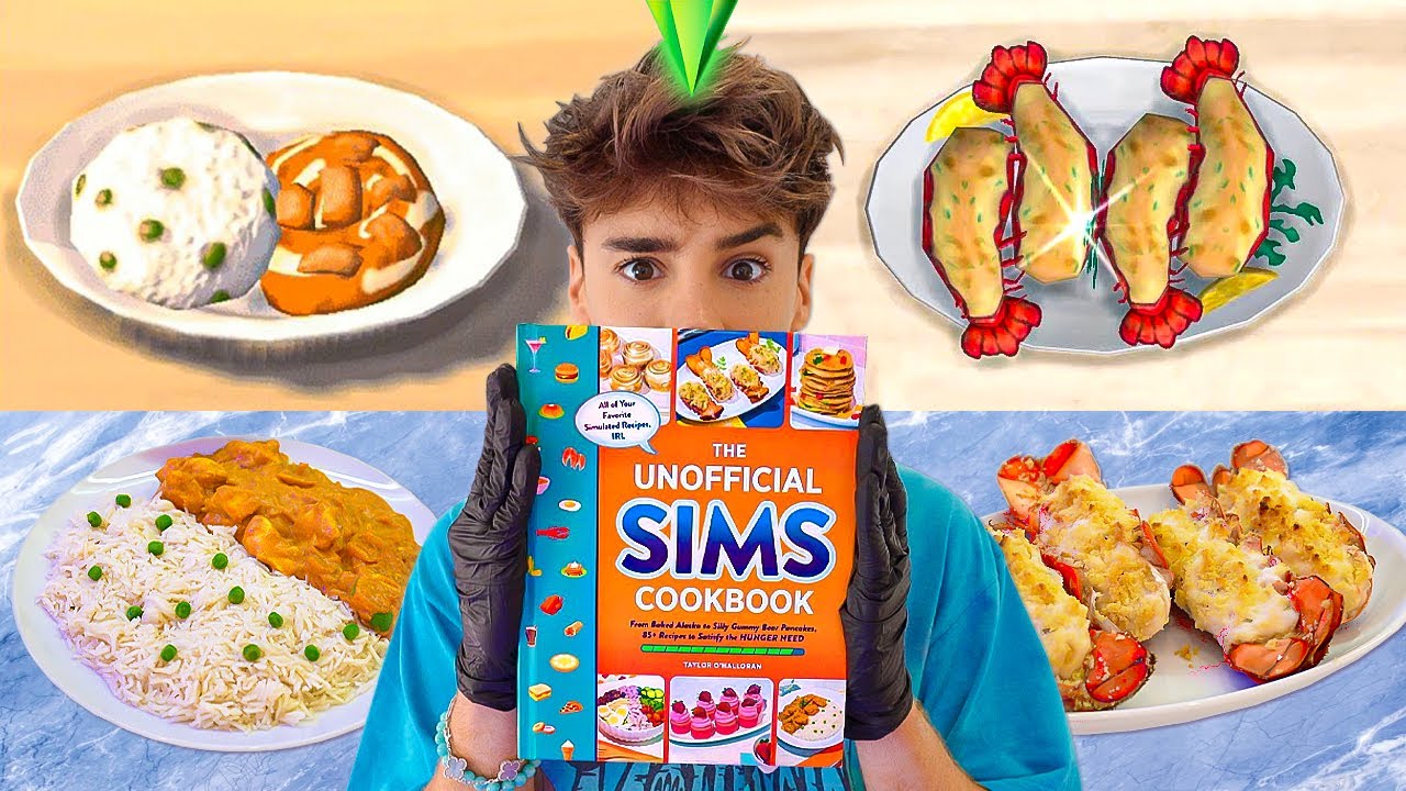 I Followed Recipes From The Sims Cookbook For a Day - YouTube