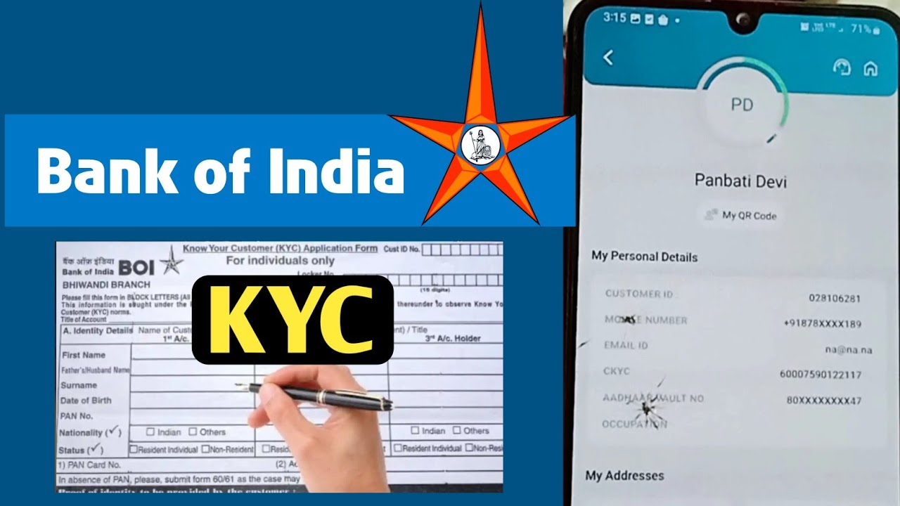 Bank Of India me Mobile se Kyc Check Kare | Boi Kyc online - YouTube