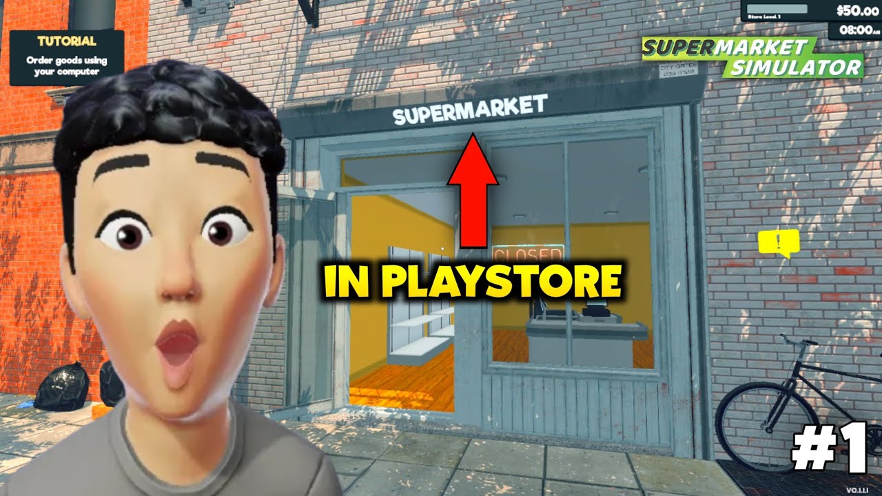 Finally Supermarket For Android | Cashier Simulator Gameplay #1 - YouTube