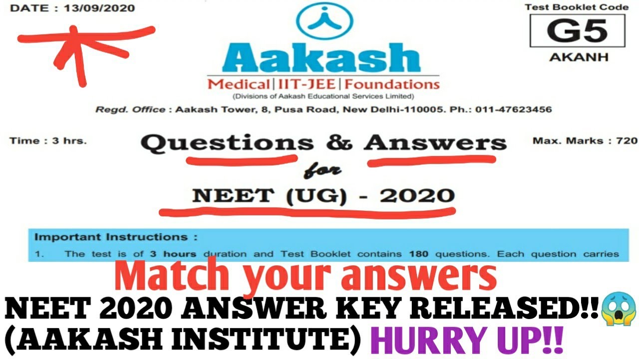 Answer Key Aakash at Lucy Via blog