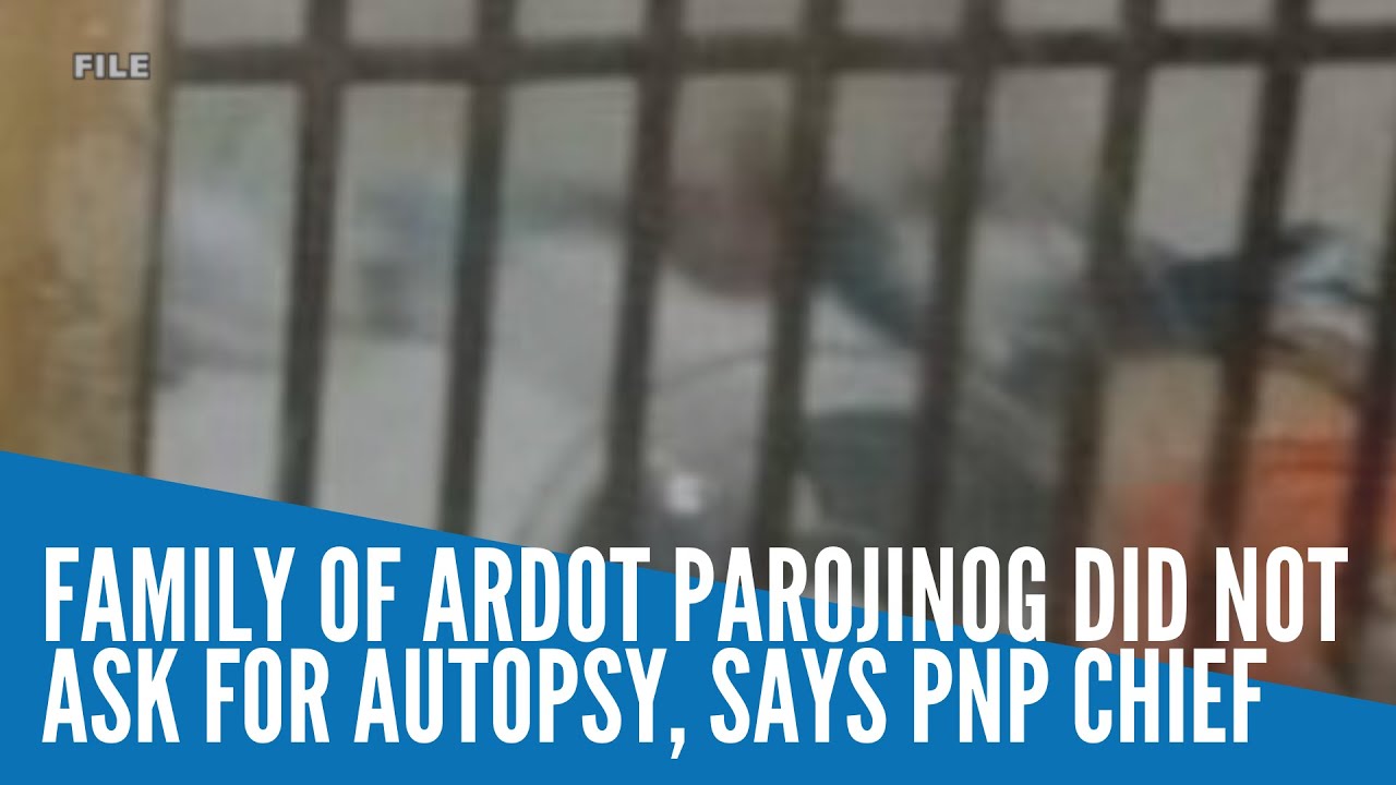 Family of Ardot Parojinog did not ask for autopsy, says PNP chief - YouTube