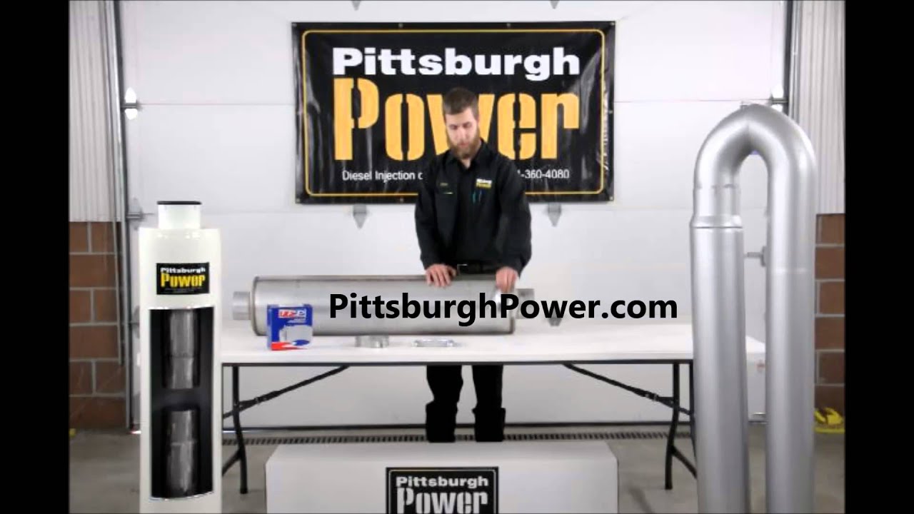 Pittsburgh Power Straight Flow Muffler Installation. - YouTube