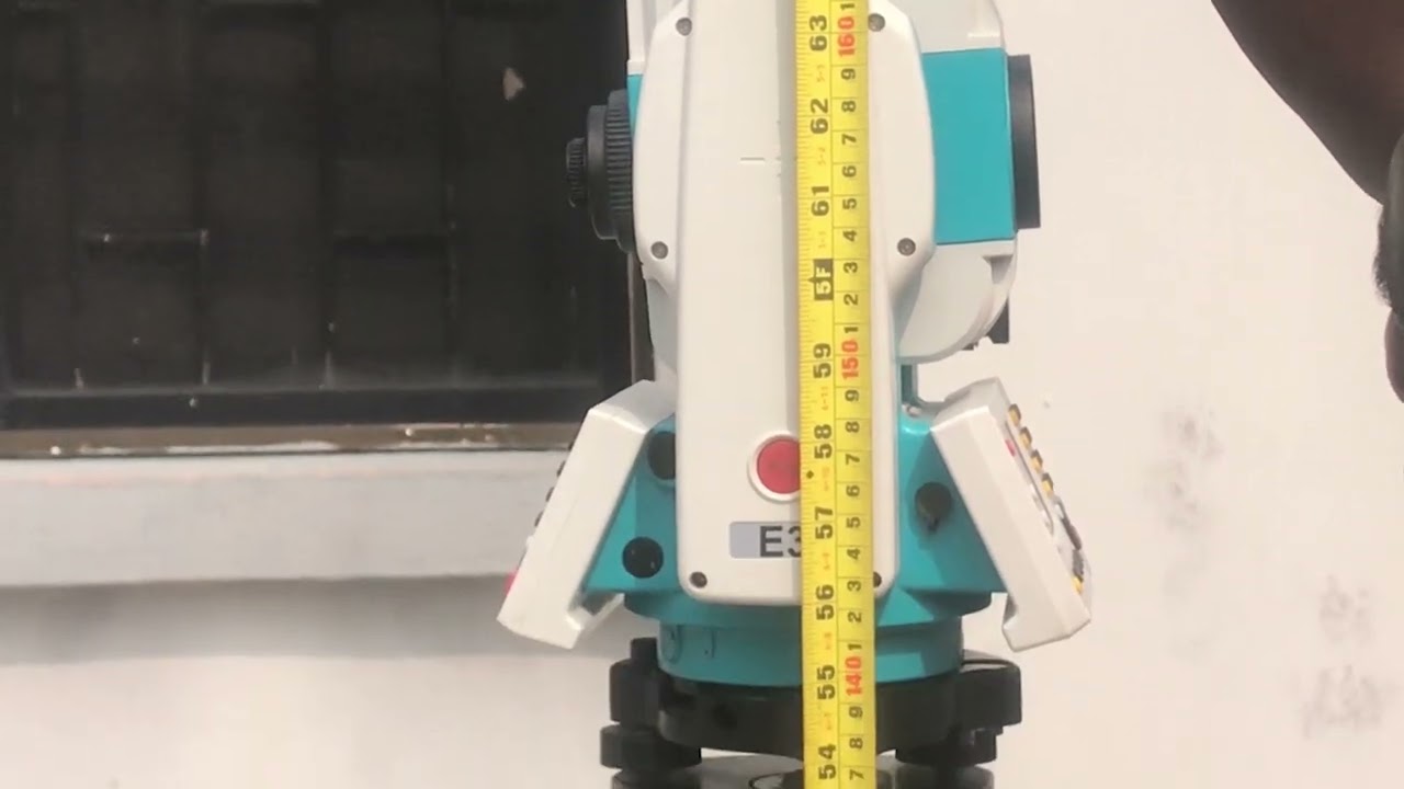 ESURVEY E3 TOTAL STATION TUTORIAL - COORDINATE METHOD - YouTube