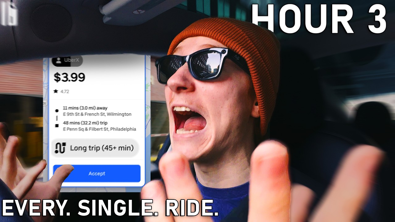 Uber Driver Accepts EVERY Ride Given for 48 Hours - YouTube
