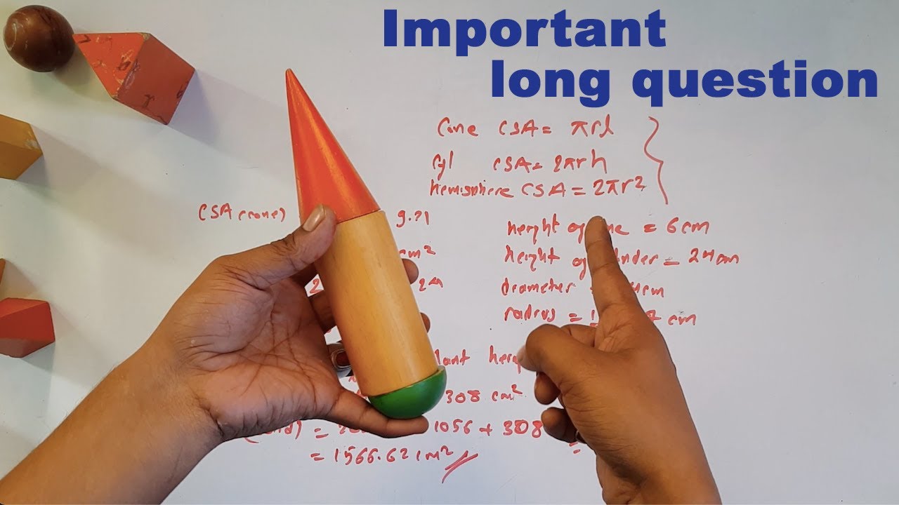 Total Surface Area of combined solid || SEE Class 10 C Maths || Day 7 ...