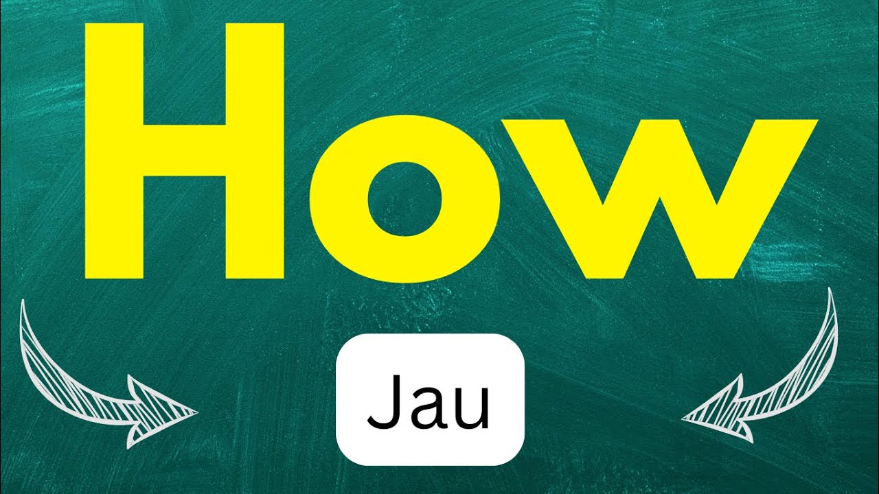 Cómo pronunciar: 'How' 'Cómo' 'De qué manera' 'De qué forma' en inglés ...