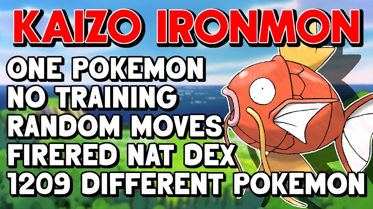 the "hardest" Pokémon challenge kaizo ironmon. Over 1100 hard resets ...