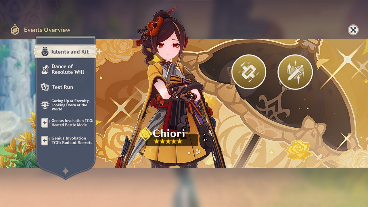 NEW UPDATE!! Chiori Talents & Kit | Genshin Impact - YouTube