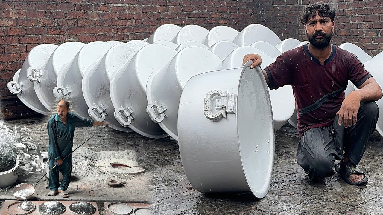 Unbelievable Process of Making Massive Cooking Pots from Recycled Metal ...