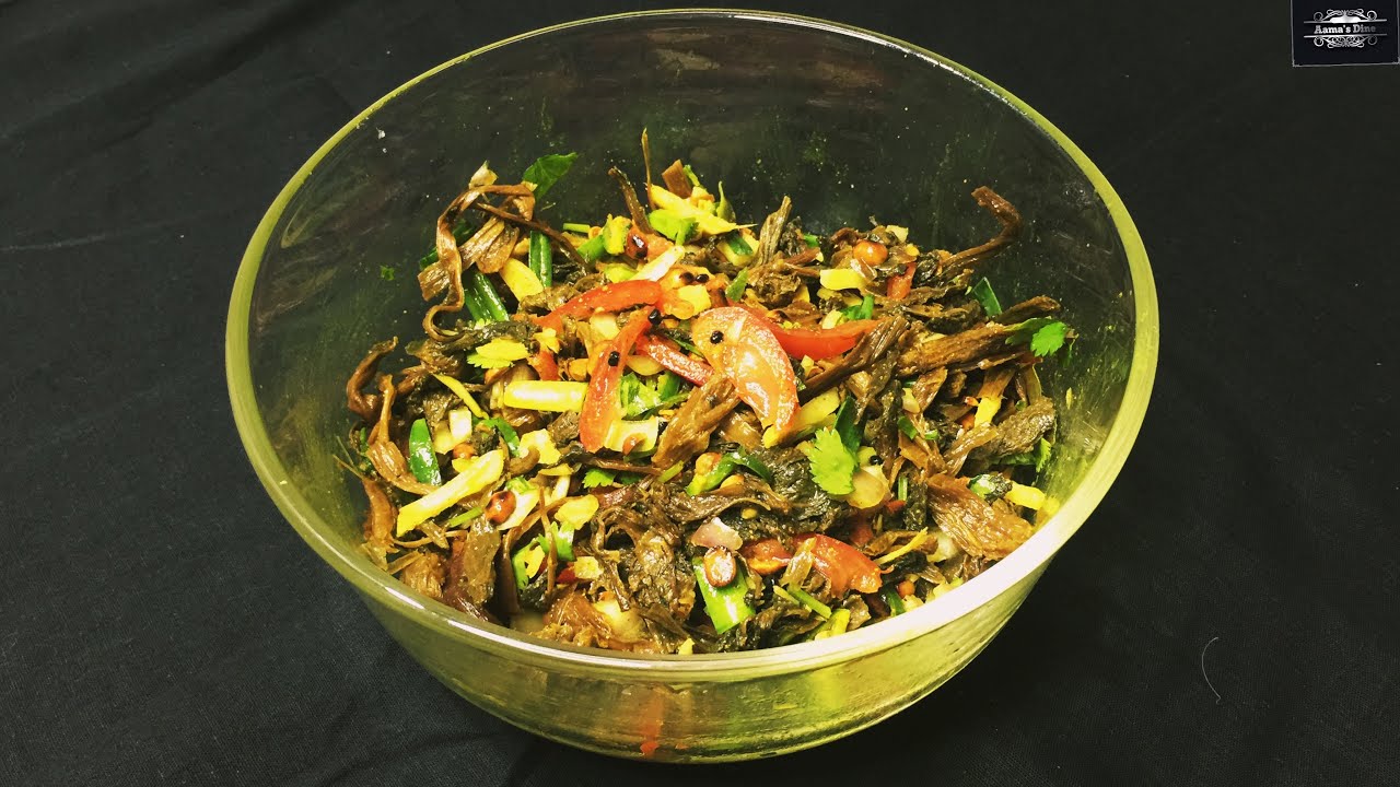 Gundruk sadeko | Gundruk bhatta sadeko | Gundruk ko achar | Nepali ...