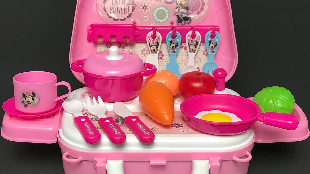 Disney Minnie Mouse Mini Kitchen Set Satisfying with Unboxing ...