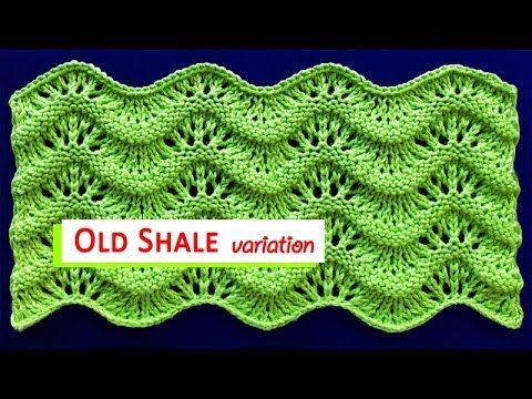Old Shale Variations - Stitch Pattern 6 - YouTube