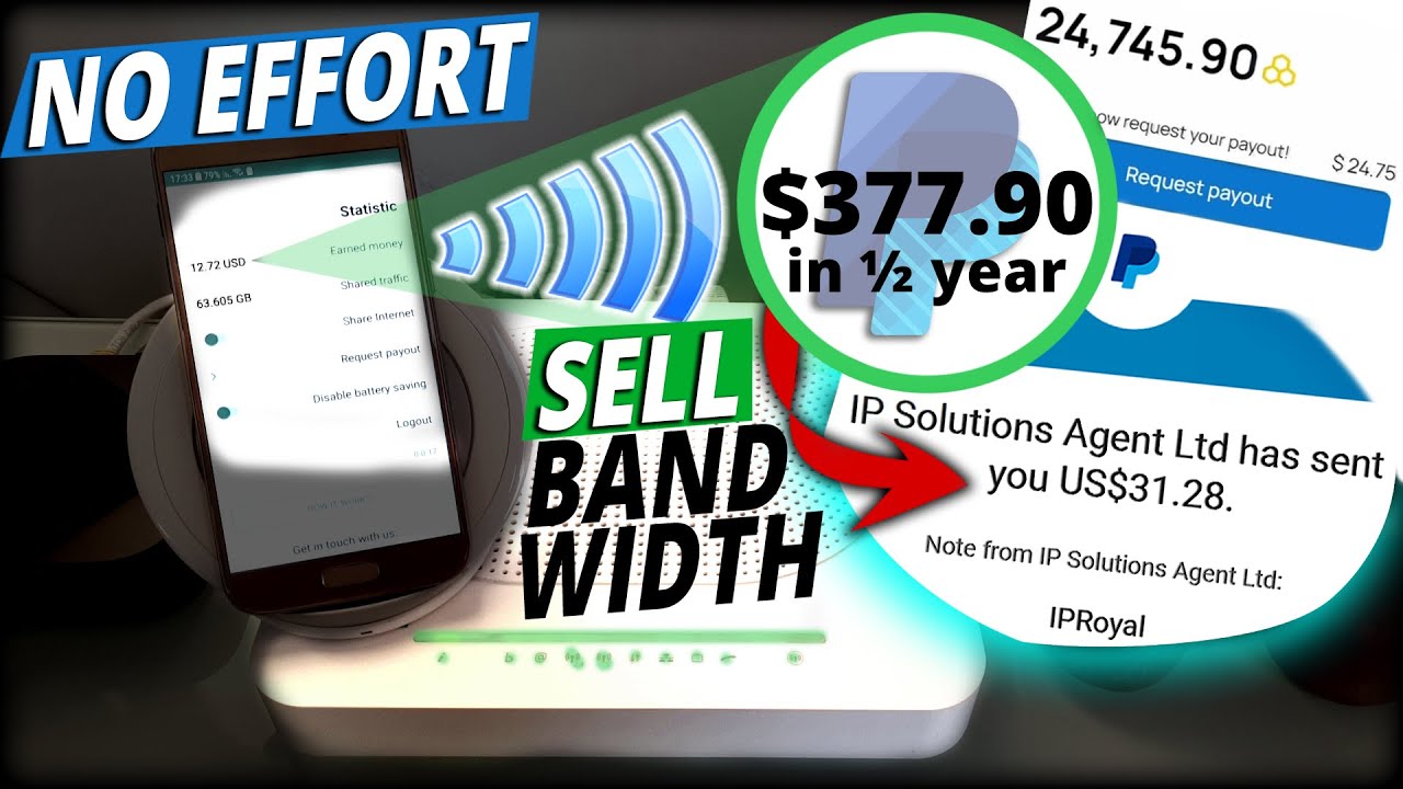 Make Passive Income By Selling Your Internet Connection Using Bandwidth ...