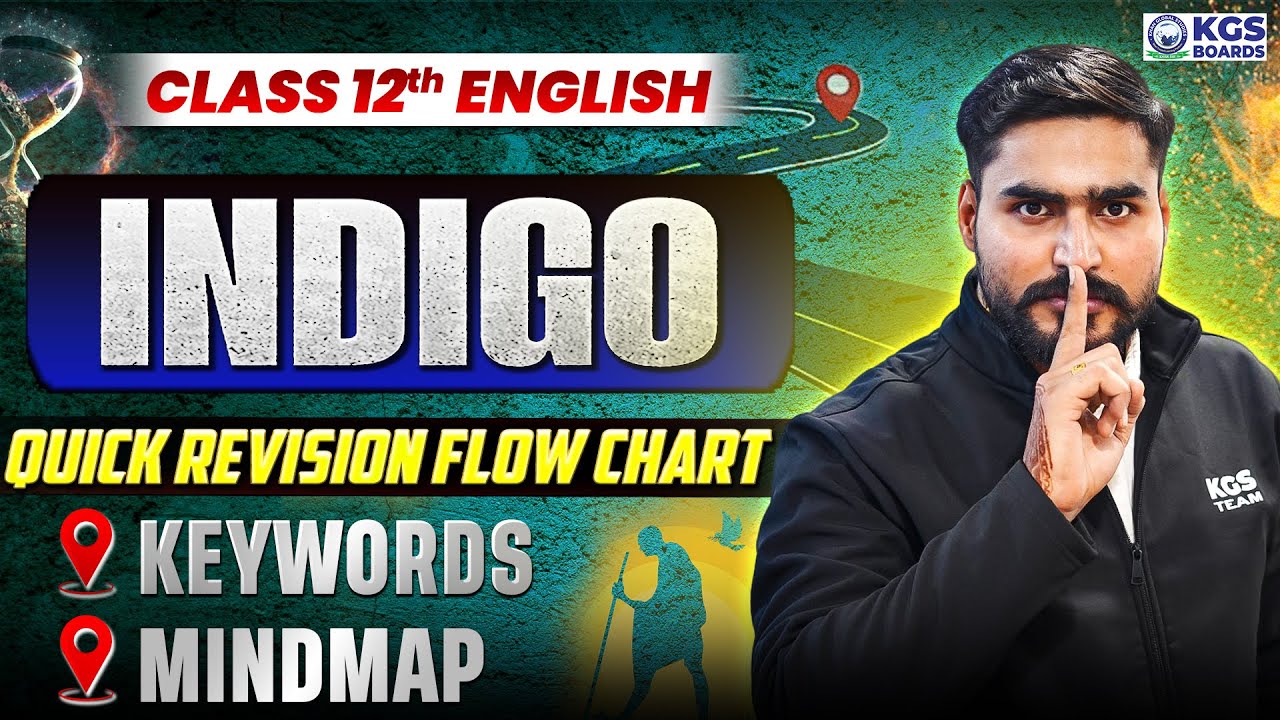 Indigo Quick Revision Flow Chart | Class 12th English | Aditya Bhaiya ...