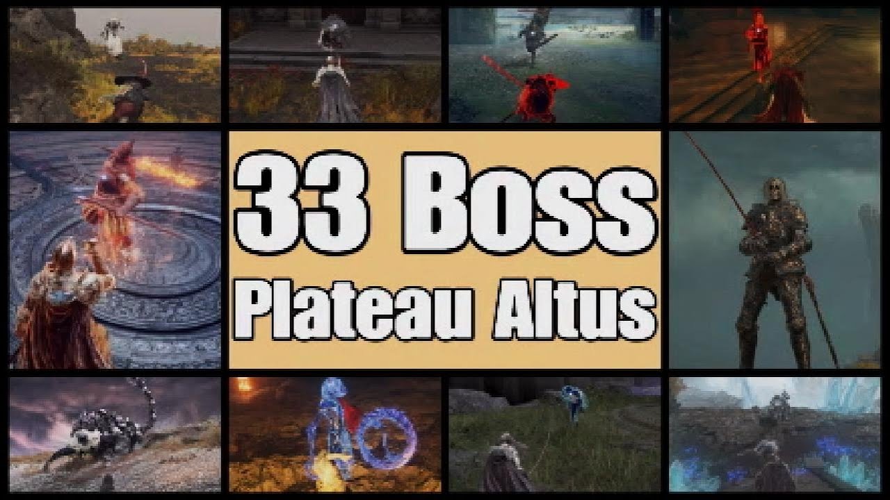 Elden Ring - Les 33 Boss Du Plateau Altus / Guide Localisation - YouTube