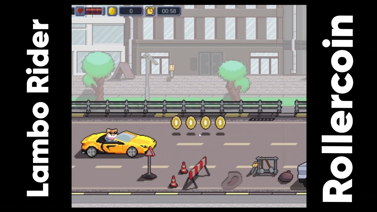 How to Play Lambo Rider Game in RollerCoin - YouTube
