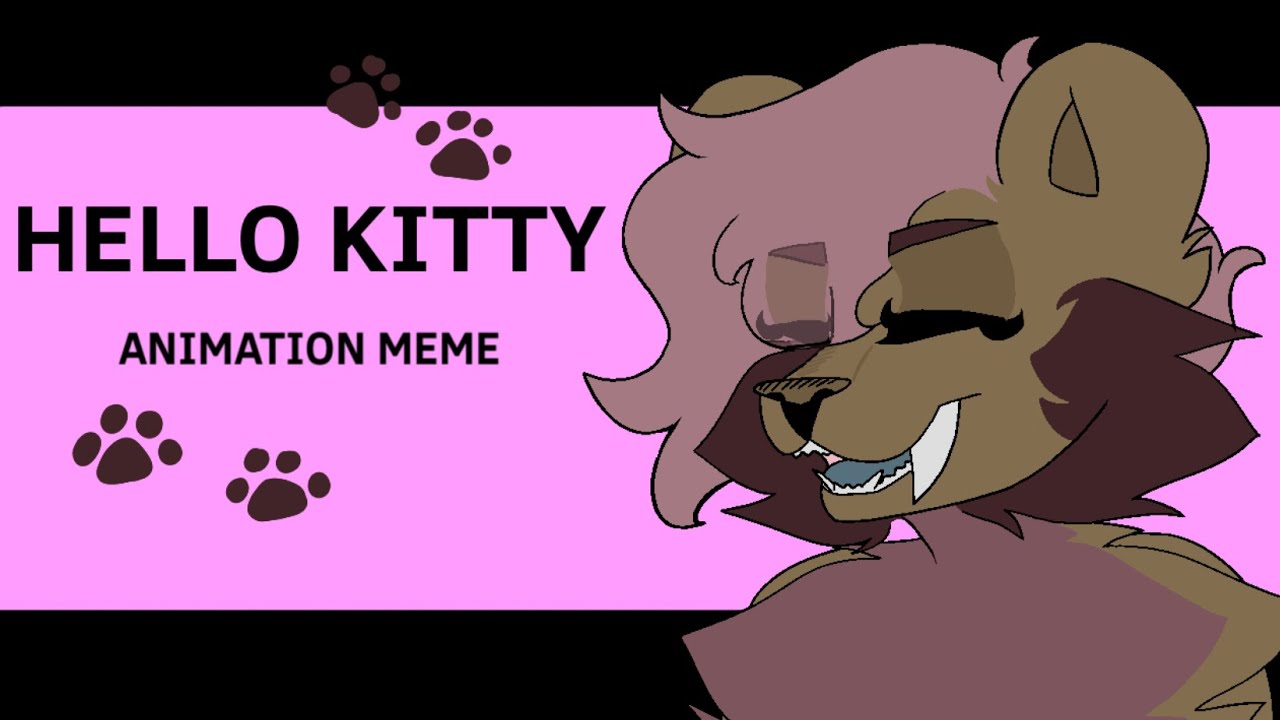 HELLO KITTY - ANIMATION MEME ( BRIGHT / FLASHING COLORS ) - YouTube