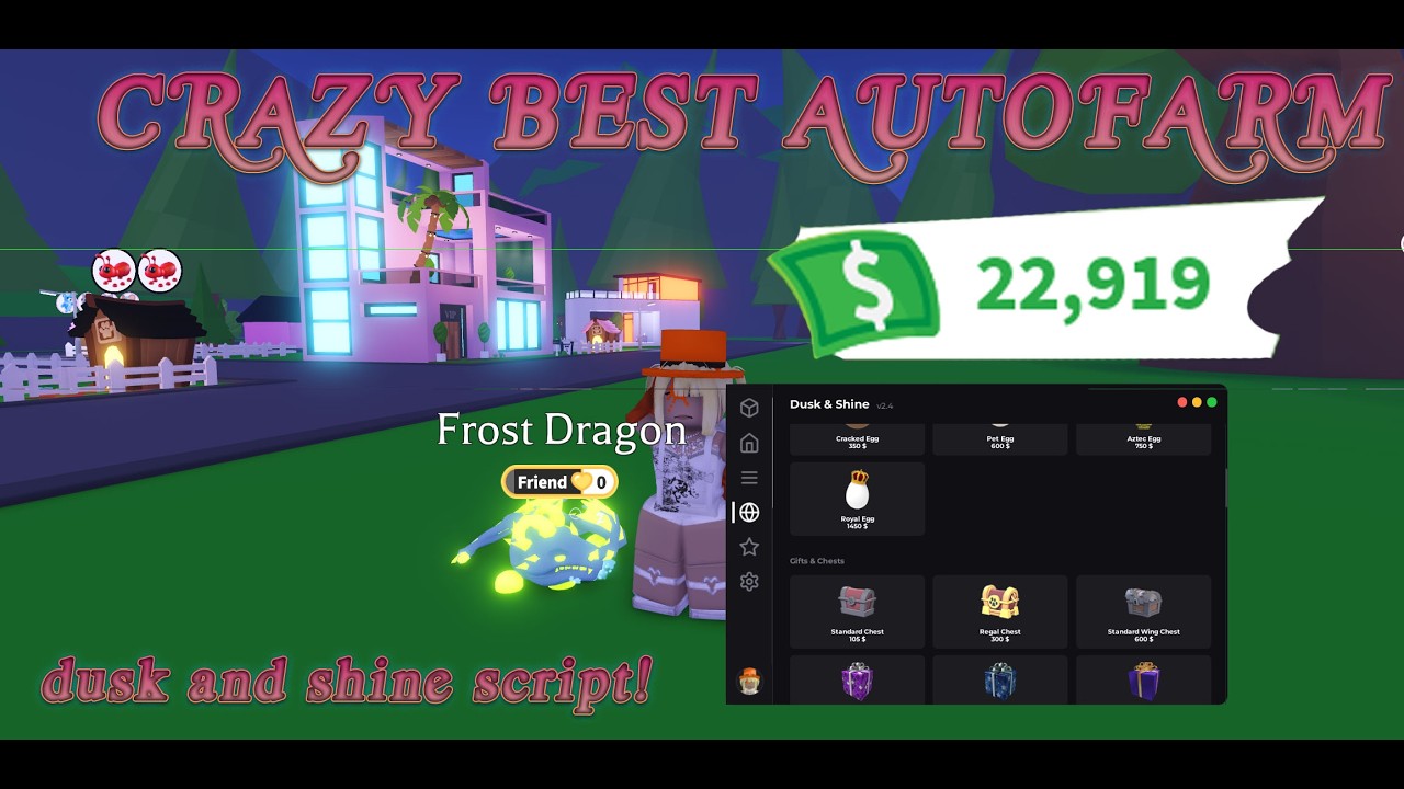[🔥] 𝗱𝘂𝘀𝗸&𝘀𝗵𝗶𝗻𝗲 𝗼𝗻 𝘁𝗵𝗲 𝘁𝗼𝗽! | adopt me keyless autofarm script v2.4 ...