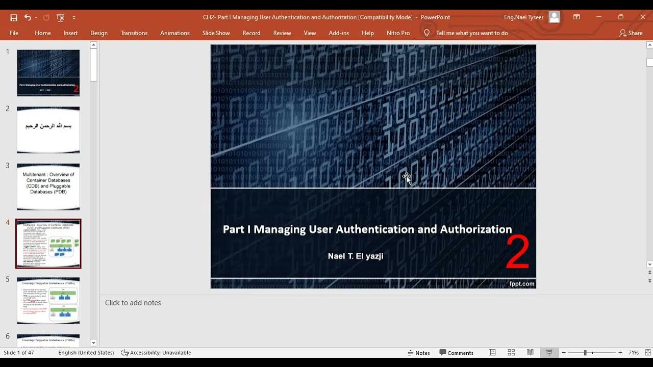 CH03 oracle 21c authentication Part 02 | اوركل 21سي التحقق من المستخدم - YouTube