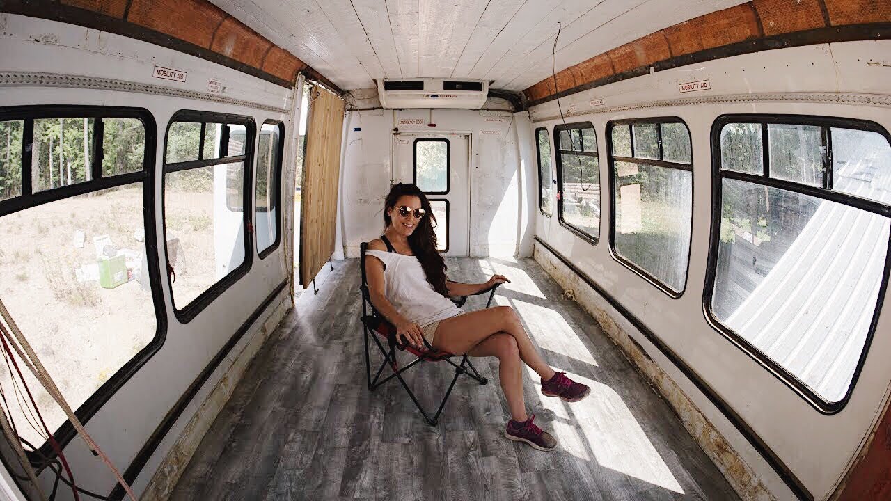 Turning the Bus into a Home - YouTube