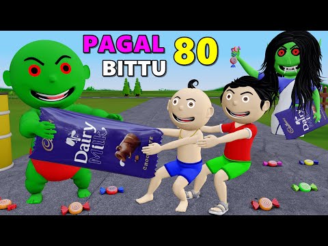 Bittu Sittu Part 80 | Mein Lunga Chocolate | Chocolate Wala | Bittu Sittu Toons
